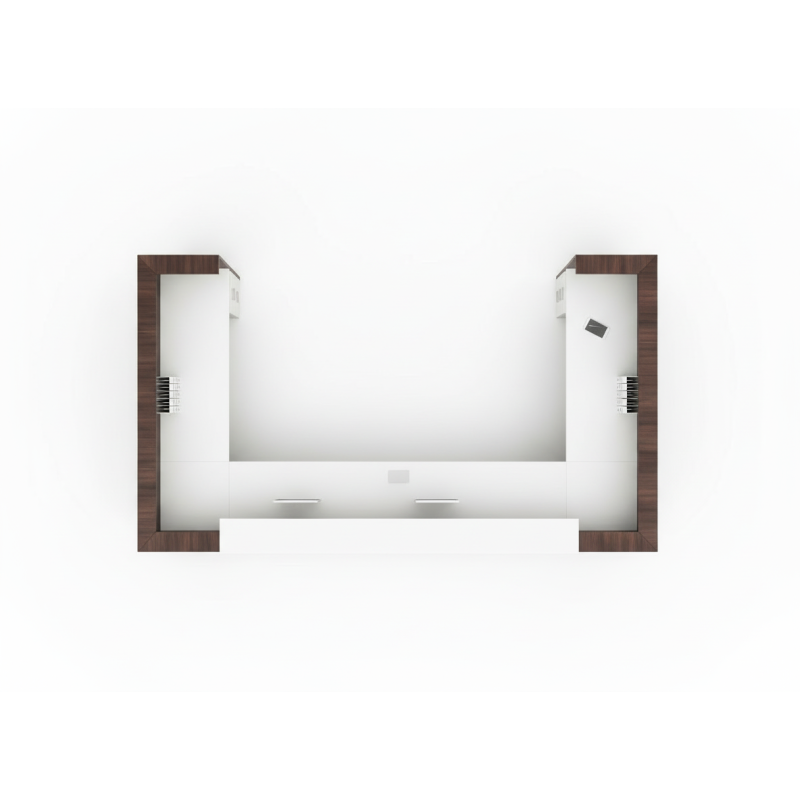 Mueble de recepción de oficina modern LAMINATED