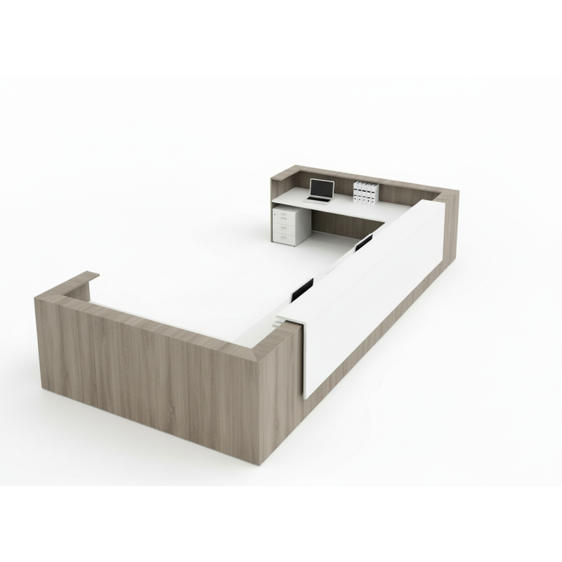 Mueble de recepción de oficina modern LAMINATED