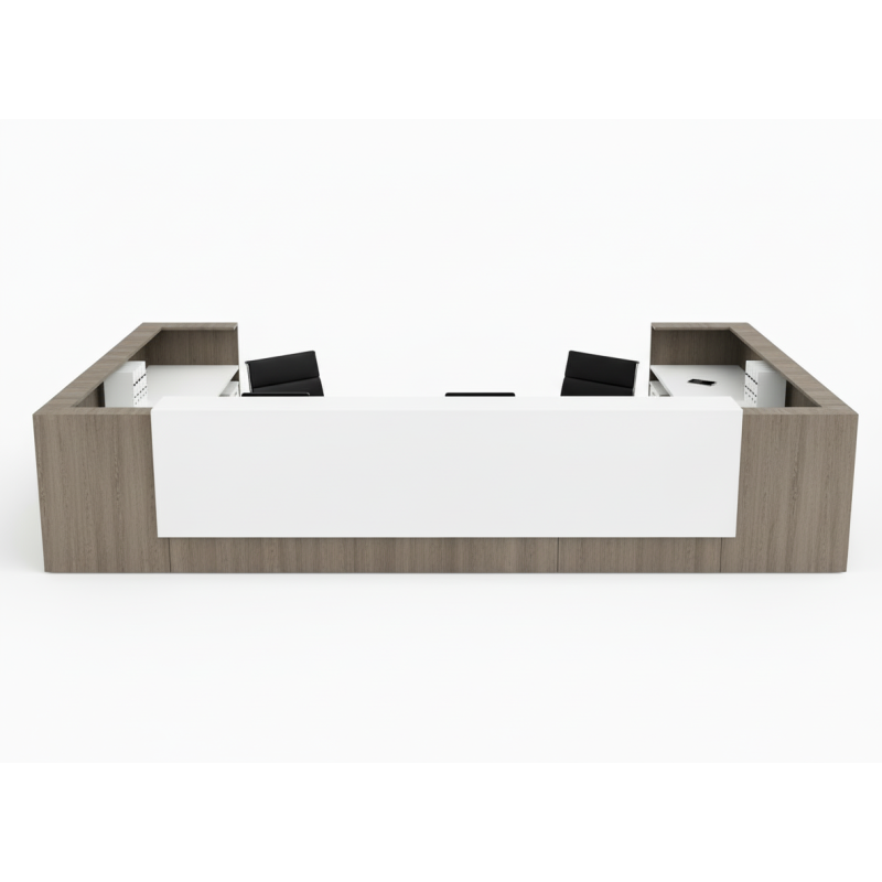 Mueble de recepción de oficina modern LAMINATED